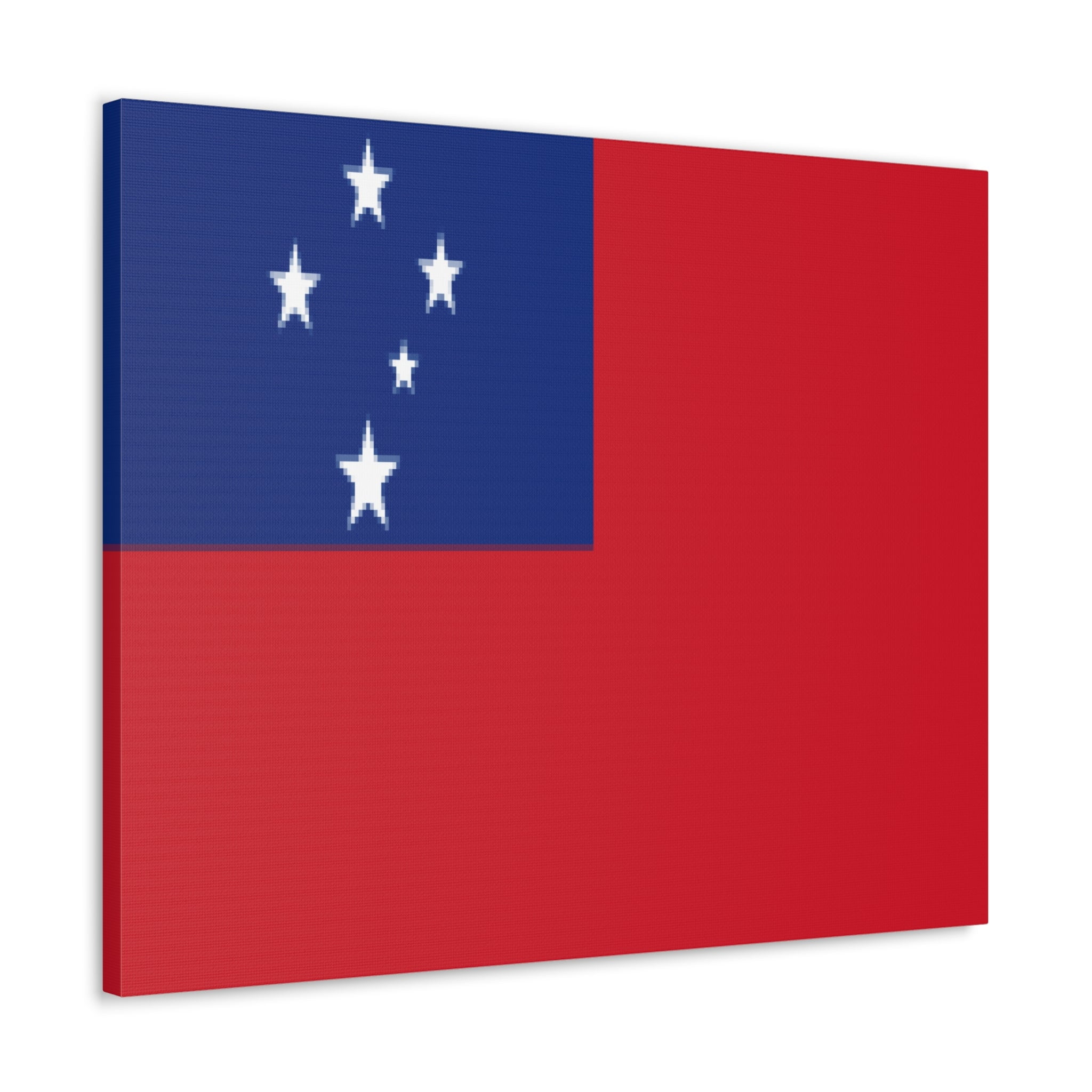 Samoa Country Flag Canvas Vibrant Wall Art Unframed Home Decor ...