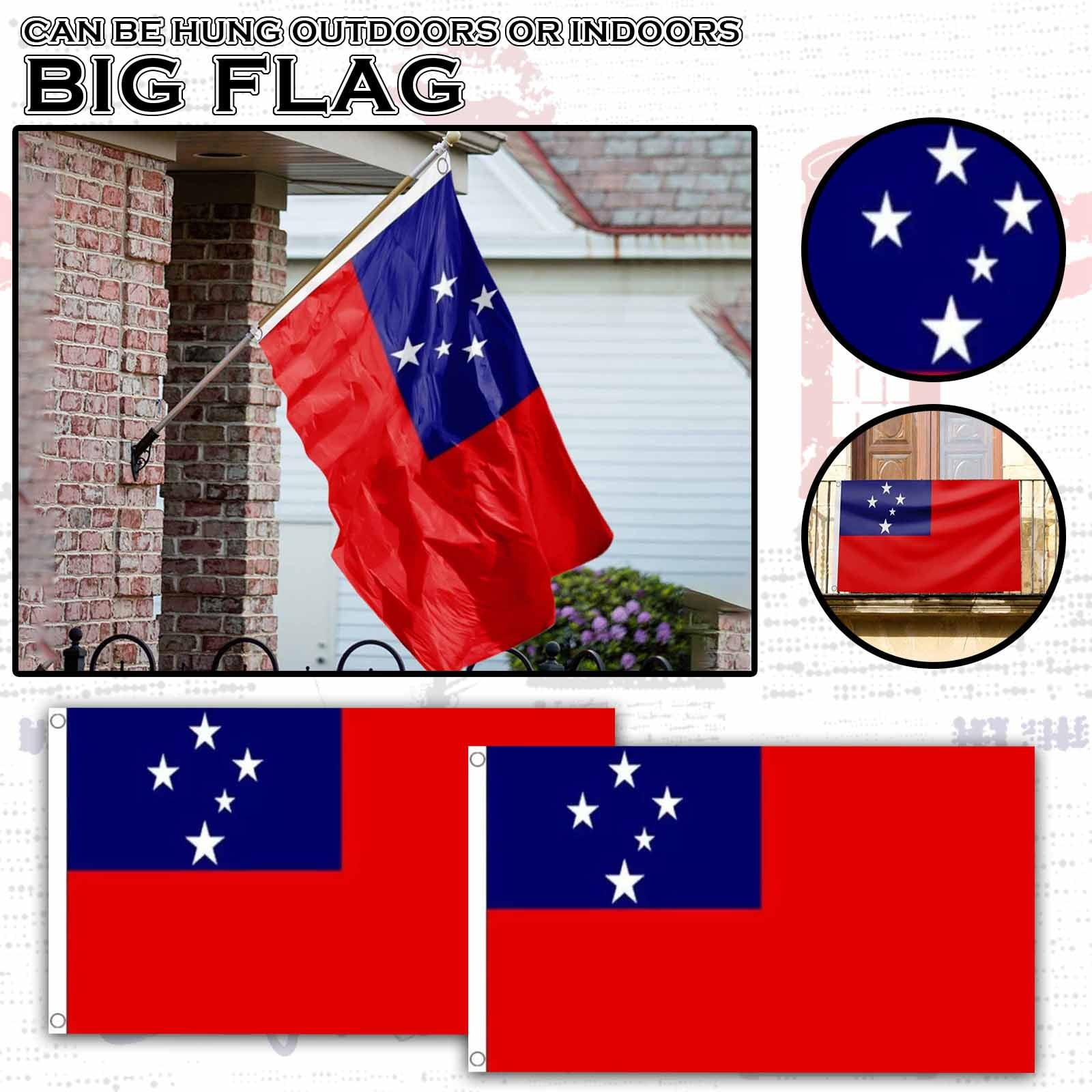 Samoa Flag Large 150*90cm Western Samoa Flag Oceania Flag Rugby - Walmart.com