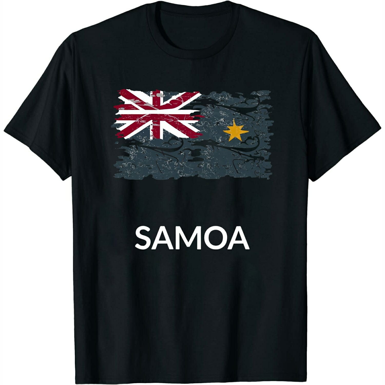 Samoa Flag | Samoan Flag Casual Womens T-Shirts Black L - Walmart.com