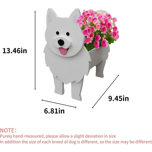 Samoan Dog Planter Plant Pots,Cute Garden Dog Flower Planter,Dog ...