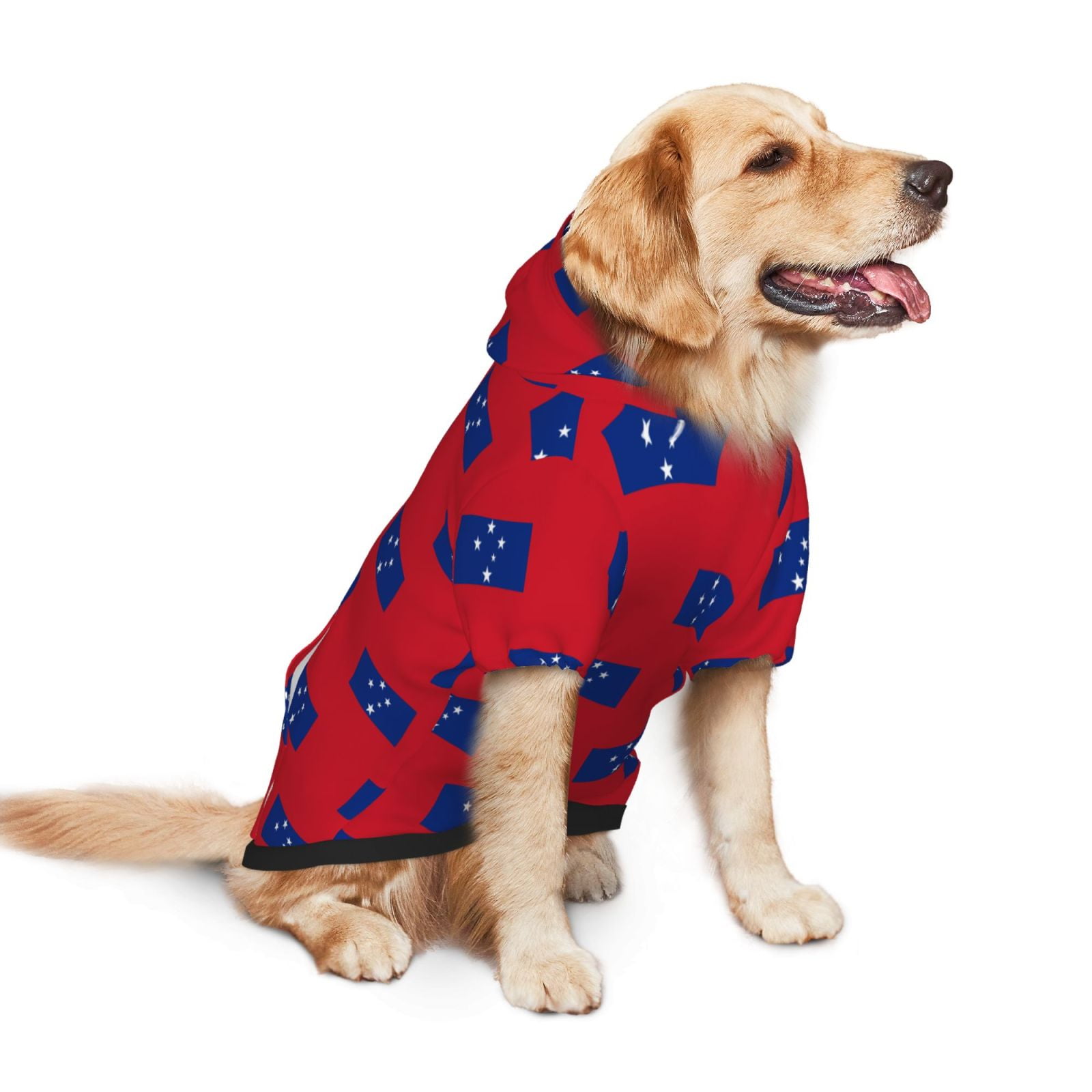 Samoan Flag Dog Hoodie Pet Coat for Medium and Large Dogs Daily Use ...