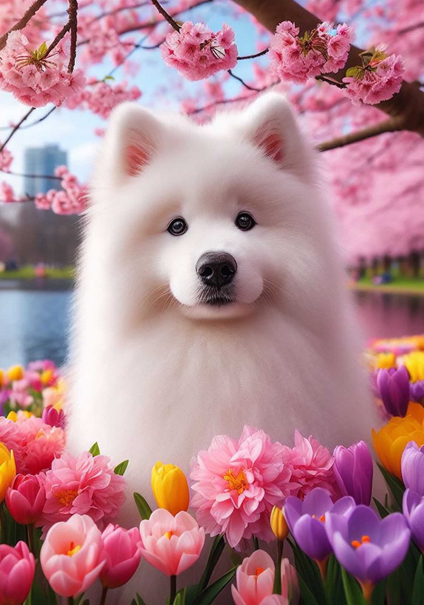 Samoyed - Best of Breed DCR Spring House Flag - Walmart.com