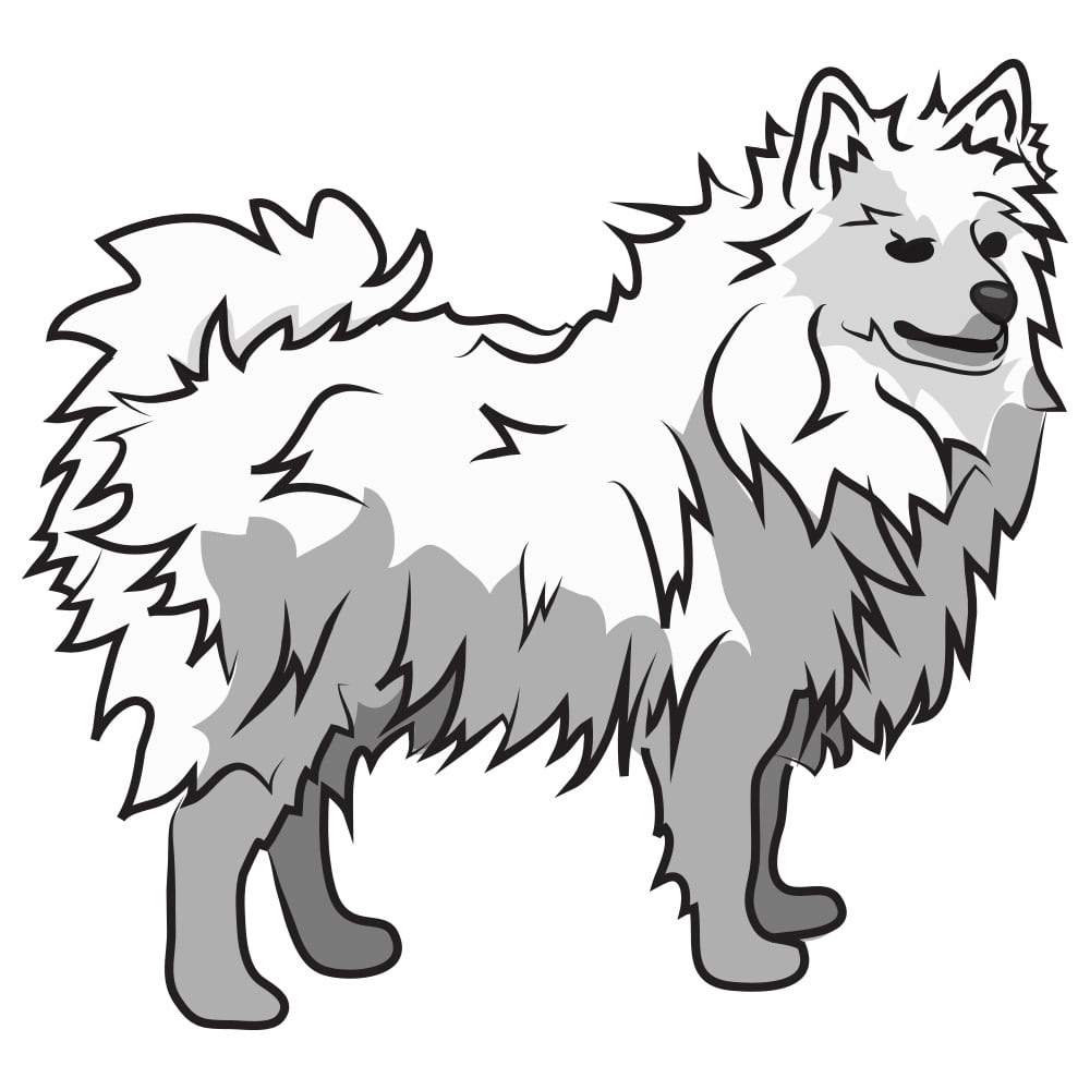 Samoyed Decal | Indoor/Outdoor | Dog Lover Super Cute Sticker for SUV ...