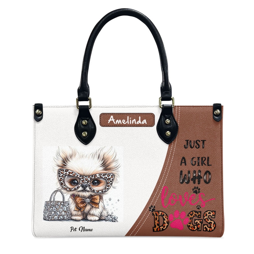 Samoyed Dog Bag, Personalized Leather Handbags For Women - Personalized ...