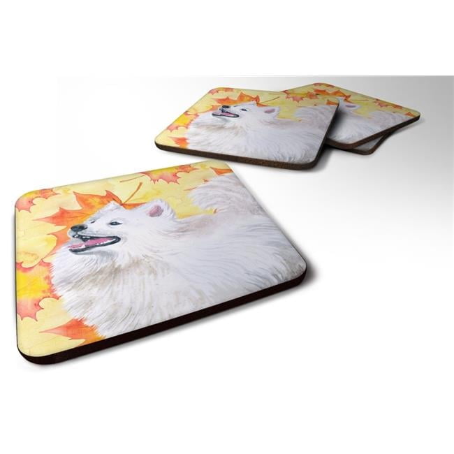 Samoyed Fall Foam Coaster, 3.5 x 3.5 in. - Set of 4 - Walmart.com