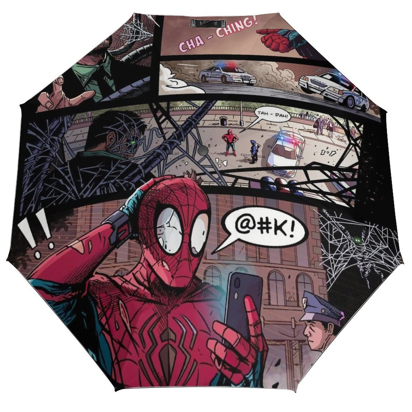 This Is My Own Sample Comic of Spider-Man Umbrella Windproof Travel ...