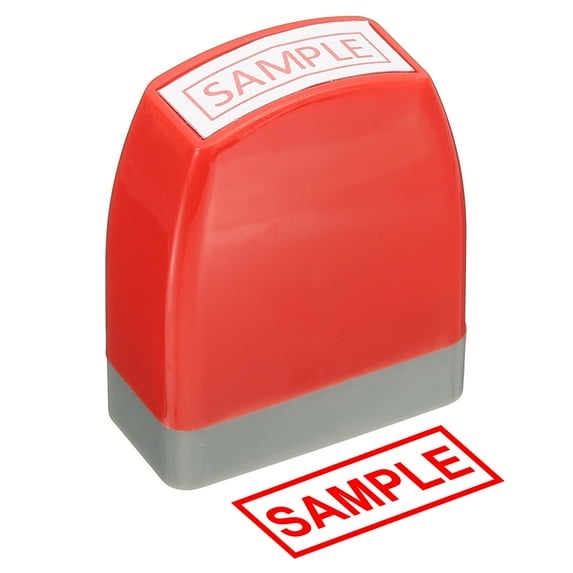 Sample Notice Stamp Self Inking, Red Ink Office Stamps Pre Inked ...