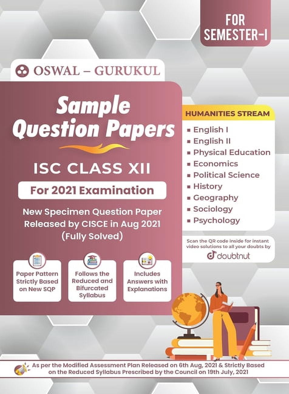 Sample Question Papers for ISC Humanities Stream: Class 12 Semester I ...