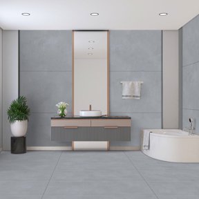 The Tile Life Amanecer 8" x 8" Azul Satin Porcelain Tile Sample, 1 ...