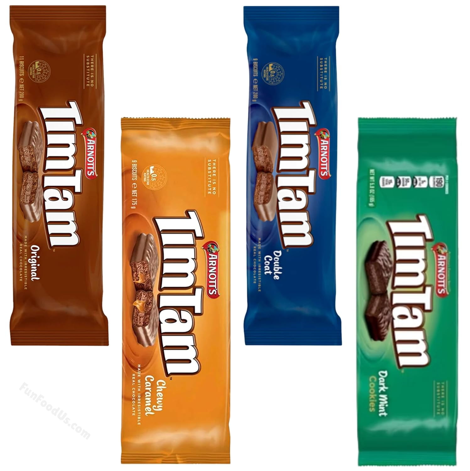 Sampler Tim Tam Choc Cookie Biscuits (Value 4 Packs) Original Choc ...