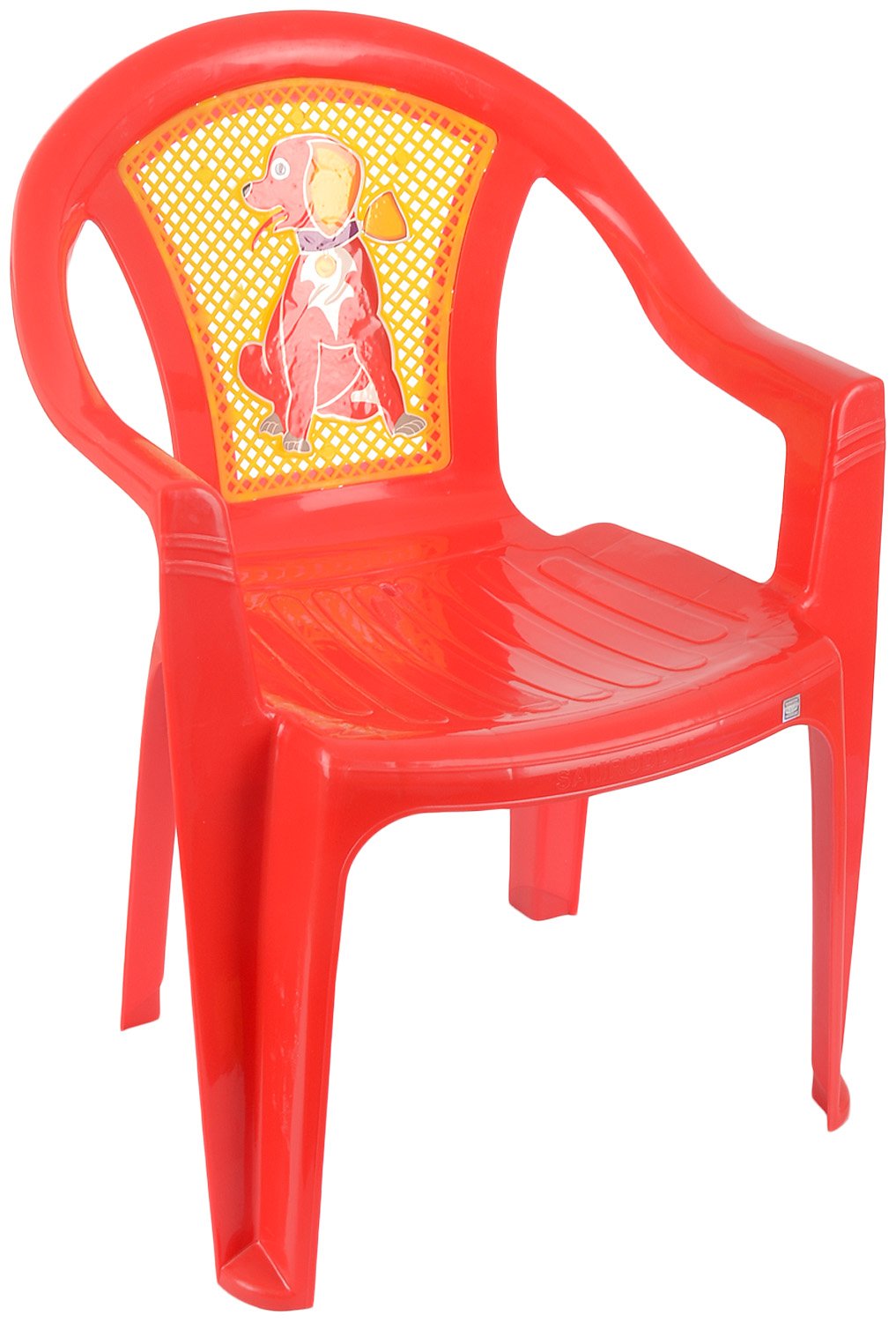 Samruddhi Tinu Plastic Kids Chair 31 Cms X 30 Cms X 565 Cms Red Yellow ...