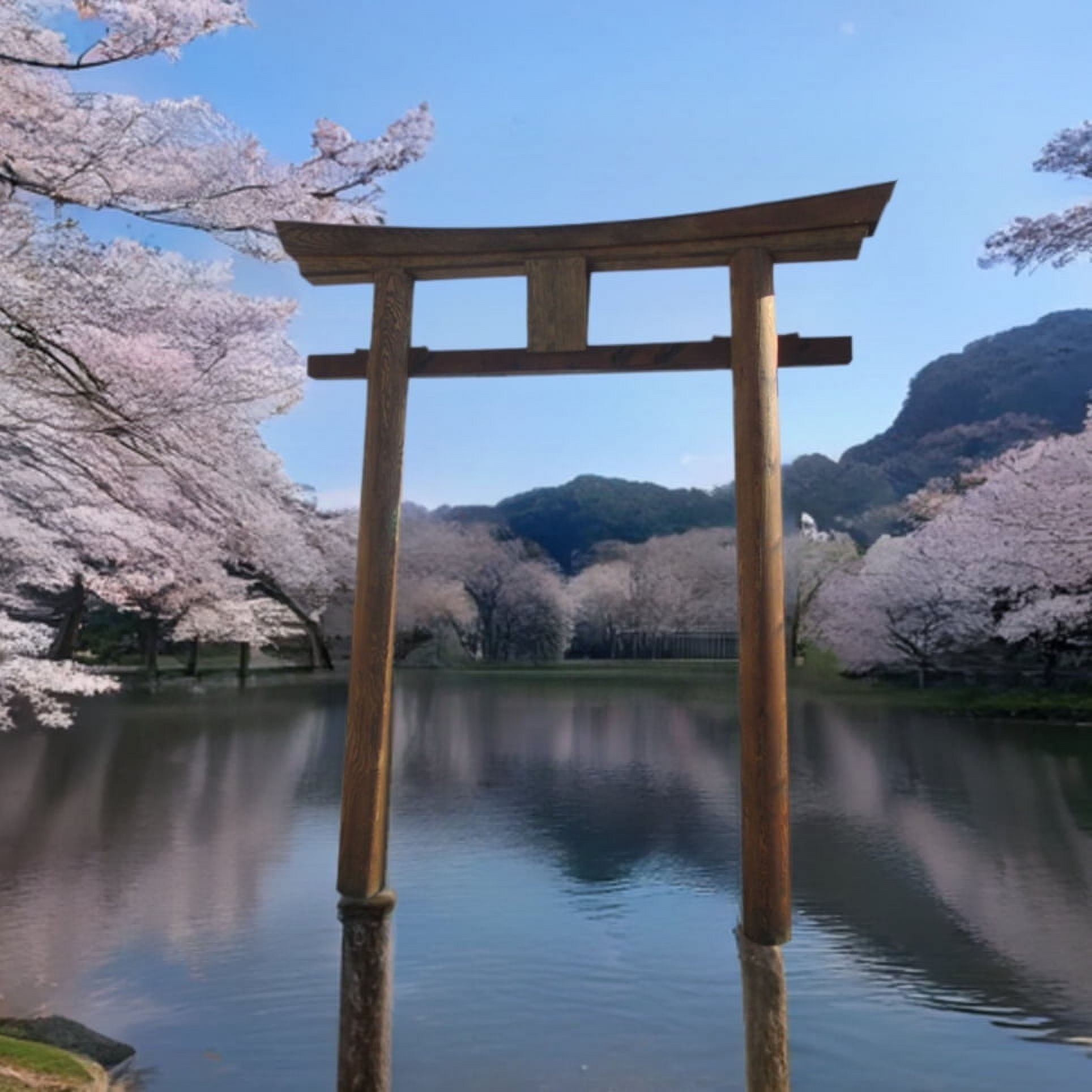 SamsGazebos Japanese Torii Gate Wooden Arbor, 106 Inch, Brown - Walmart.com