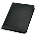 Samsill Contrast Stitch Leather Zipper Padfolio, 8.5"x11" Writing Pad ...