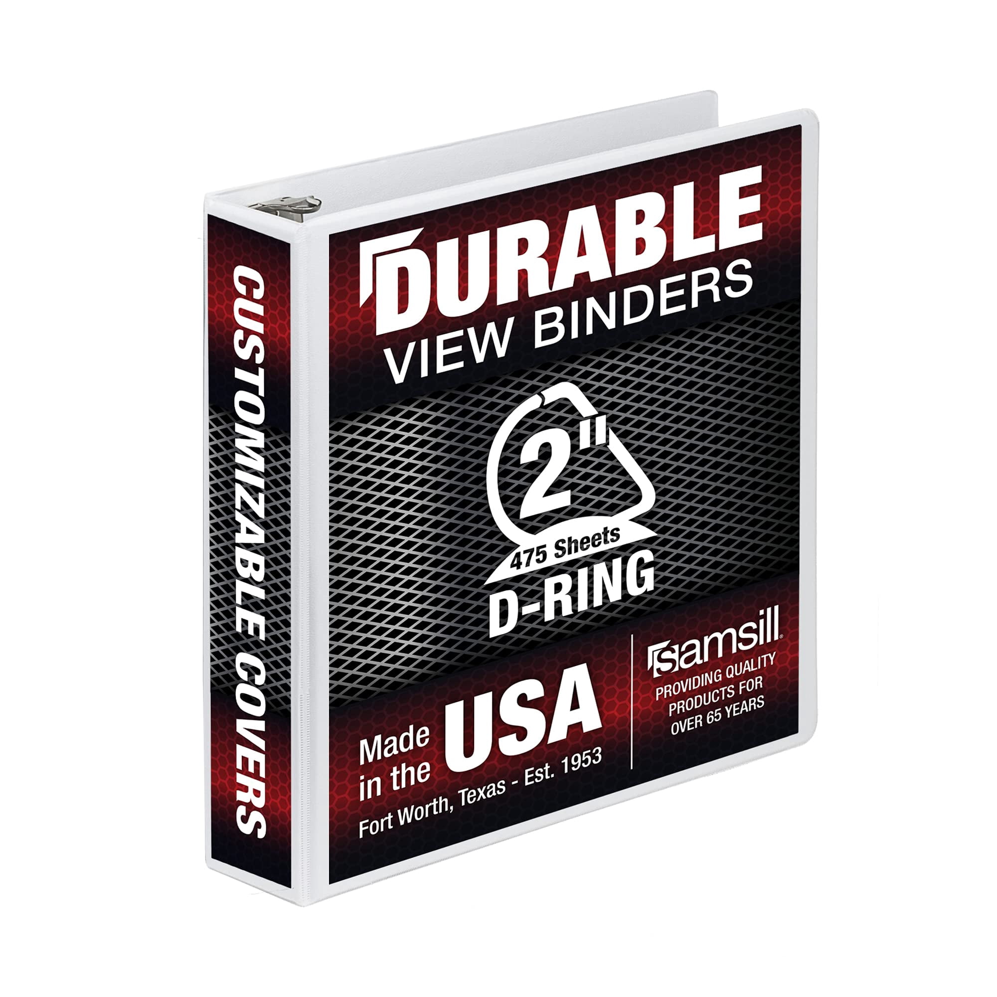 Samsill Durable 2 Inch Binder, Made in the USA, D Ring Binder ...