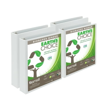 Samsill Earth's Choice Plant-Based View Durable 2 Inch 3 Ring Binders ...