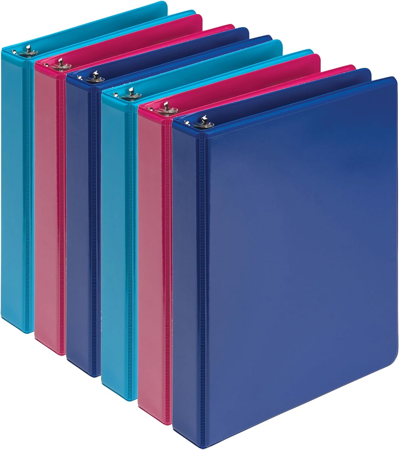 Samsill Economy 1 Inch Mini 3 Ring Binder - - 9.1” x 7.5” Round Ring ...