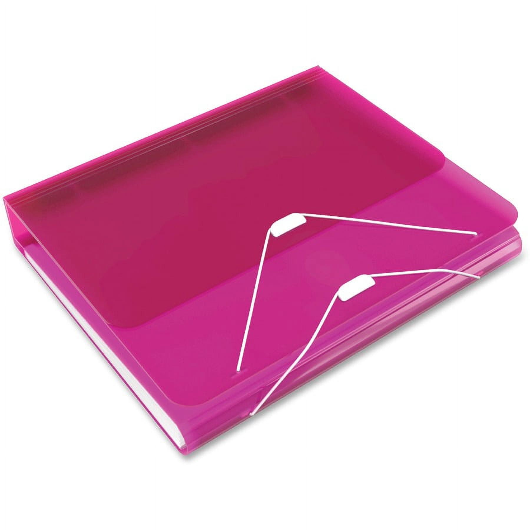 Samsill DUO 2-in-1 Organizer - Binder + Expanding File-Hot Pink ...