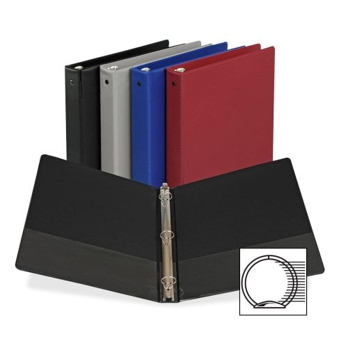 Samsill Suede Embossed Value Ring Binders-Round Ring Binder 1" Capacity ...