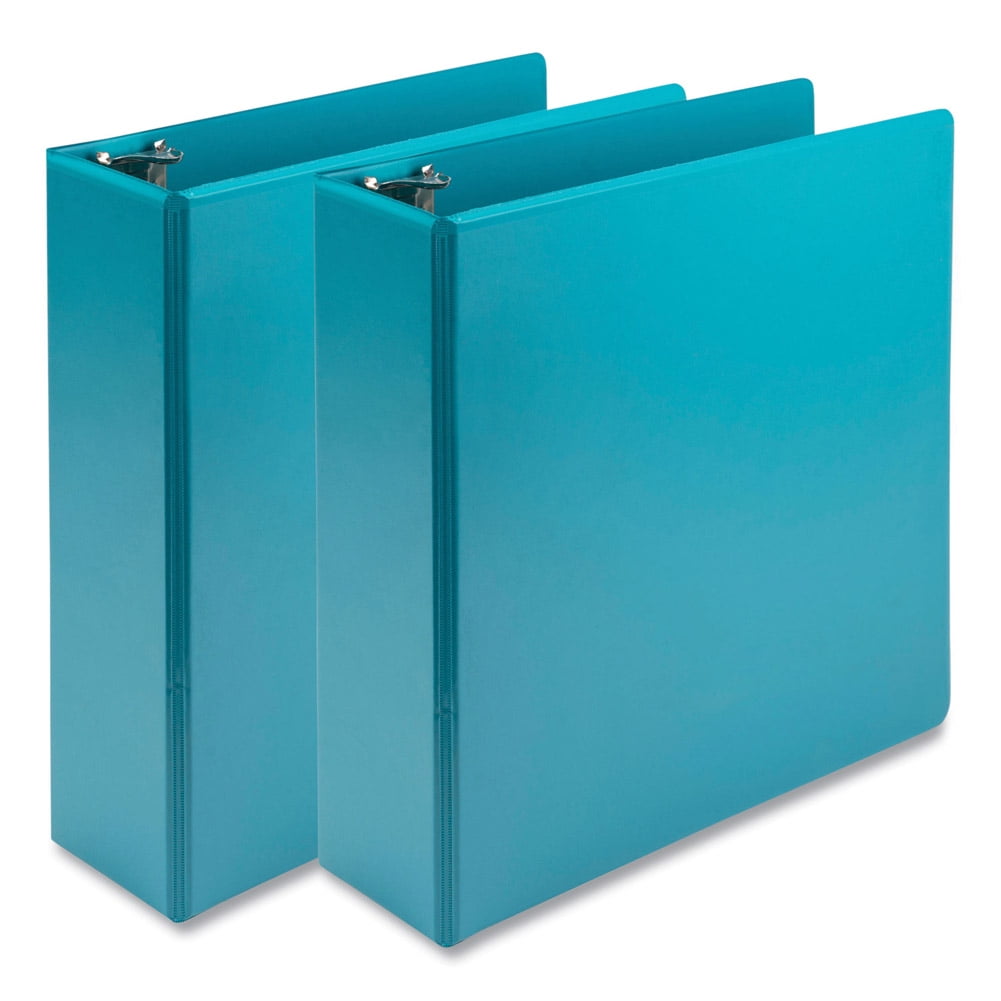 Samsill Earth's Choice 3-Ring View Binders, 11x8.5 in, Teal, 2 Pack ...