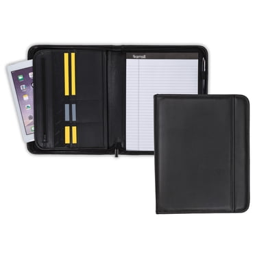 Samsill Professional Padfolio, 8.5"x11" Writing Pad Included, Black ...