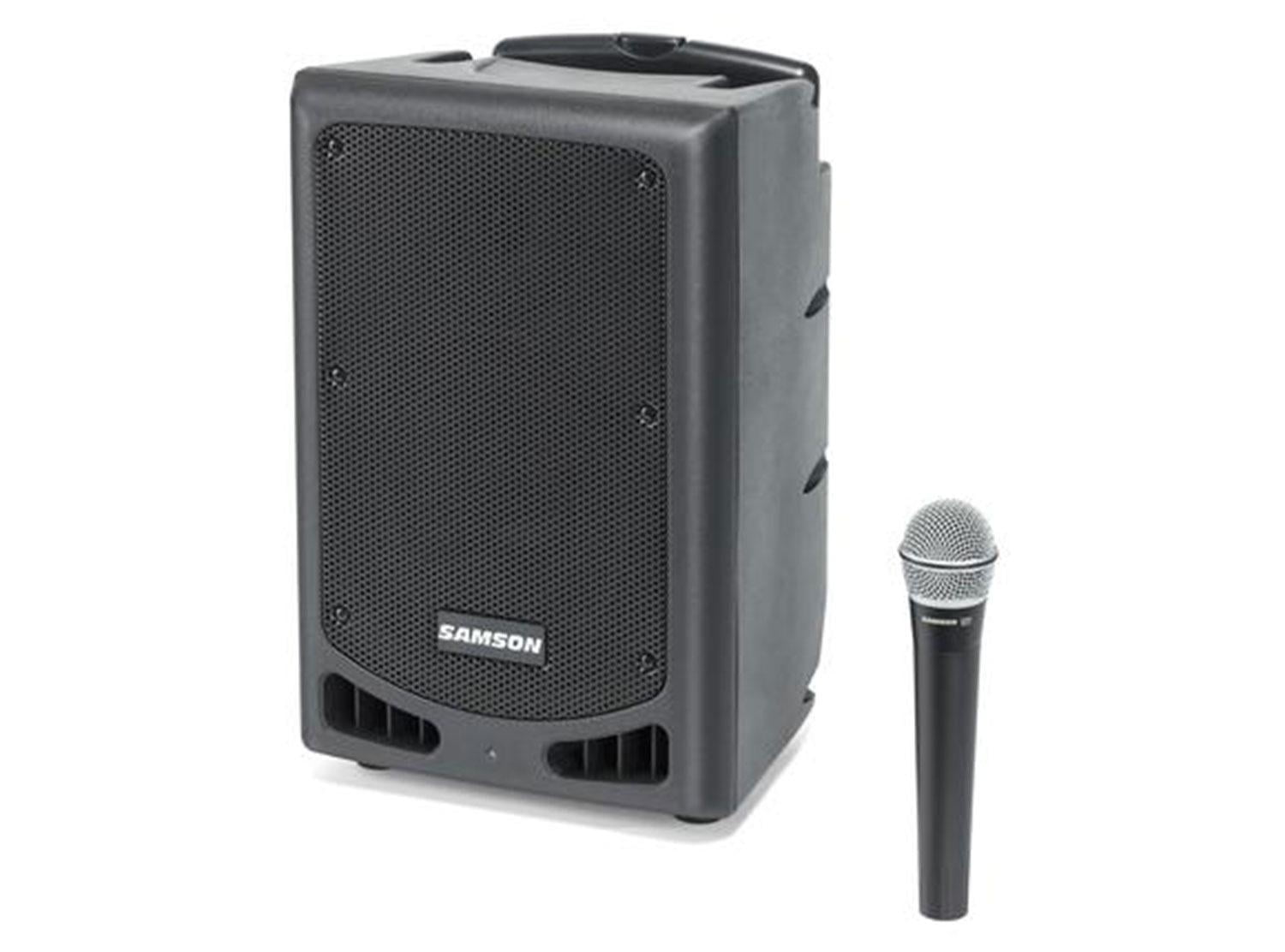 Samson 8 in. Channel 24 Bluetooth Wireless Handheld Microphone Portable ...