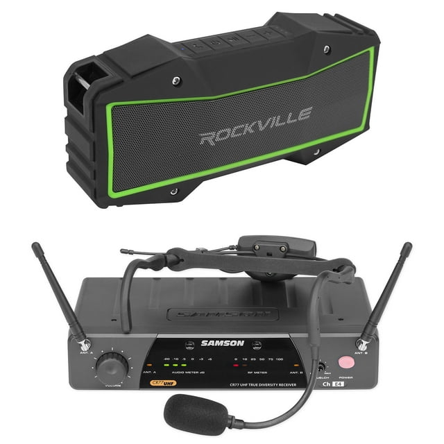 Samson AirLine 77 Wireless AH7-Qe Headset Microphone+Free Bluetooth ...