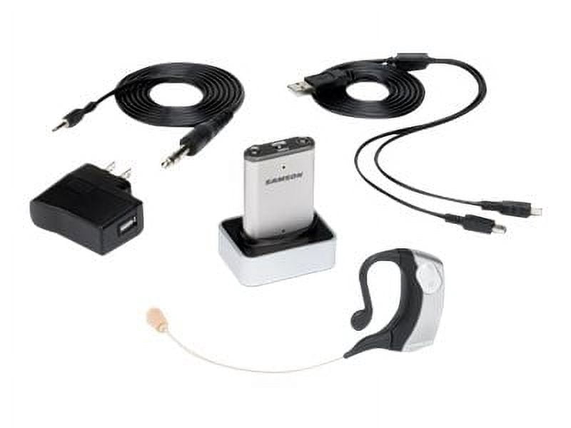 Samson AirLine Micro Earset - Headset system - ear-bud - over-the-ear ...