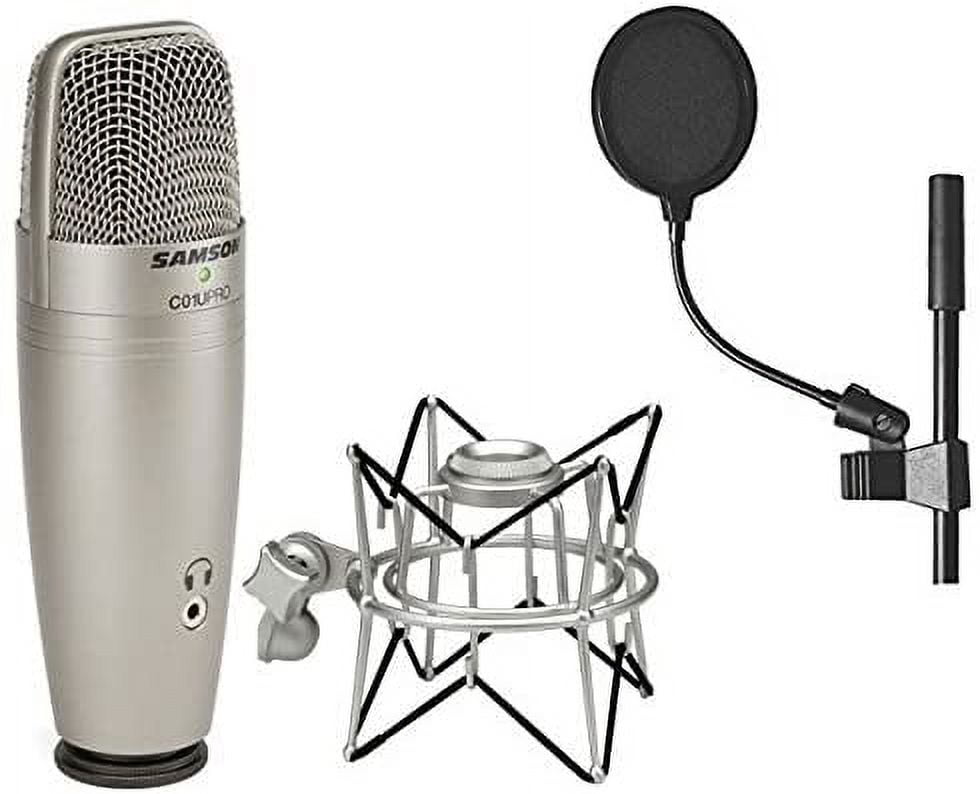 Samson C01U Pro USB Studio Condenser Microphone + Samson SP01 Spider ...