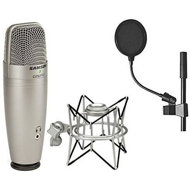 Samson C01U Pro USB Studio Condenser Microphone + Samson SP01 Spider ...