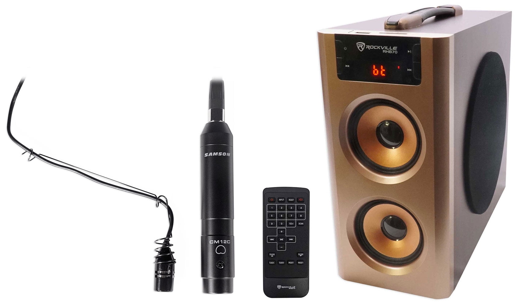 Samson CM12C Hanging Choir Orchestra Microphone+Home Theater Bluetooth ...