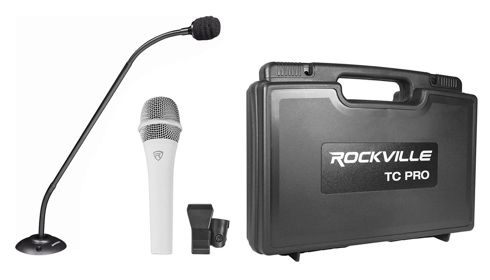Samson CM20P 20" Podium Microphone + Handheld Mic For Church Sound ...