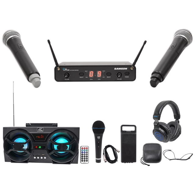 Samson Concert 288 Handheld 2-Ch Wireless Microphone System w/2 Mics ...