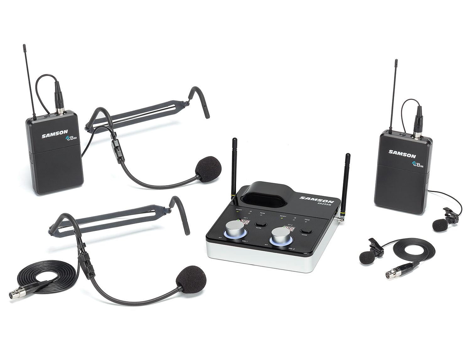 Samson Concert 288m Presentation Dual-Channel Wireless Lavalier ...