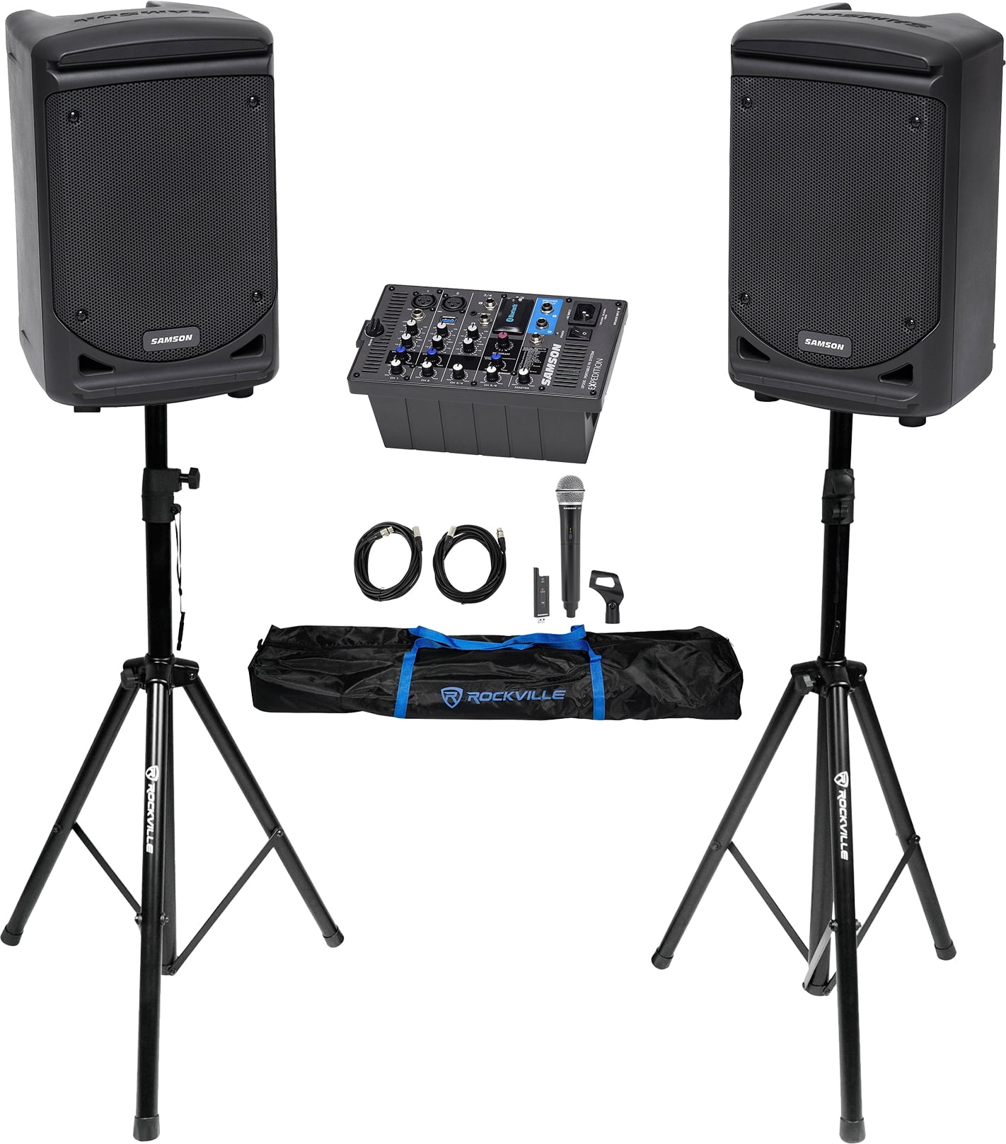 Samson Expedition XP300 300w Portable 6" PA DJ Speaker+Active Mixer ...