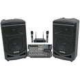 Samson Expedition XP800 800w Portable 8" PA DJ Speaker System+Dual ...