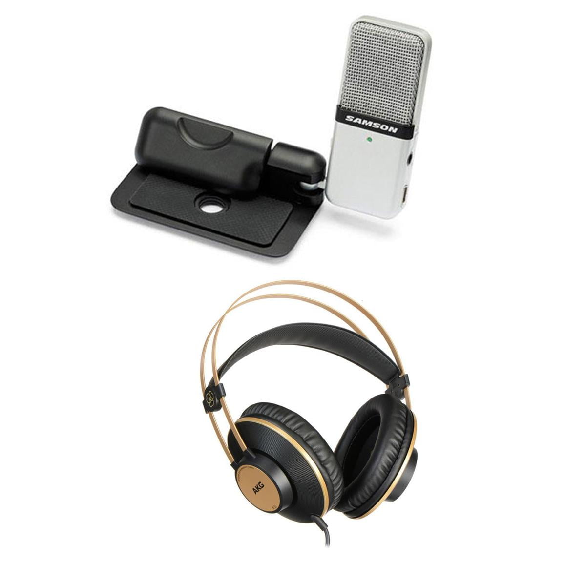 Samson Go Mic USB Microphone With AKG K92 Headphones - Walmart.com