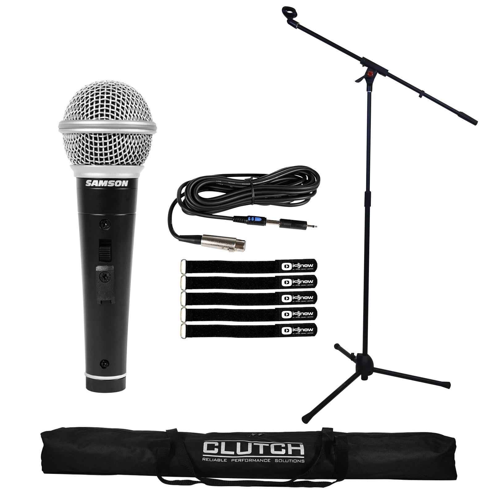 Samson M10 Handheld Dynamic Vocal Microphone with Microphone Boom Stand ...