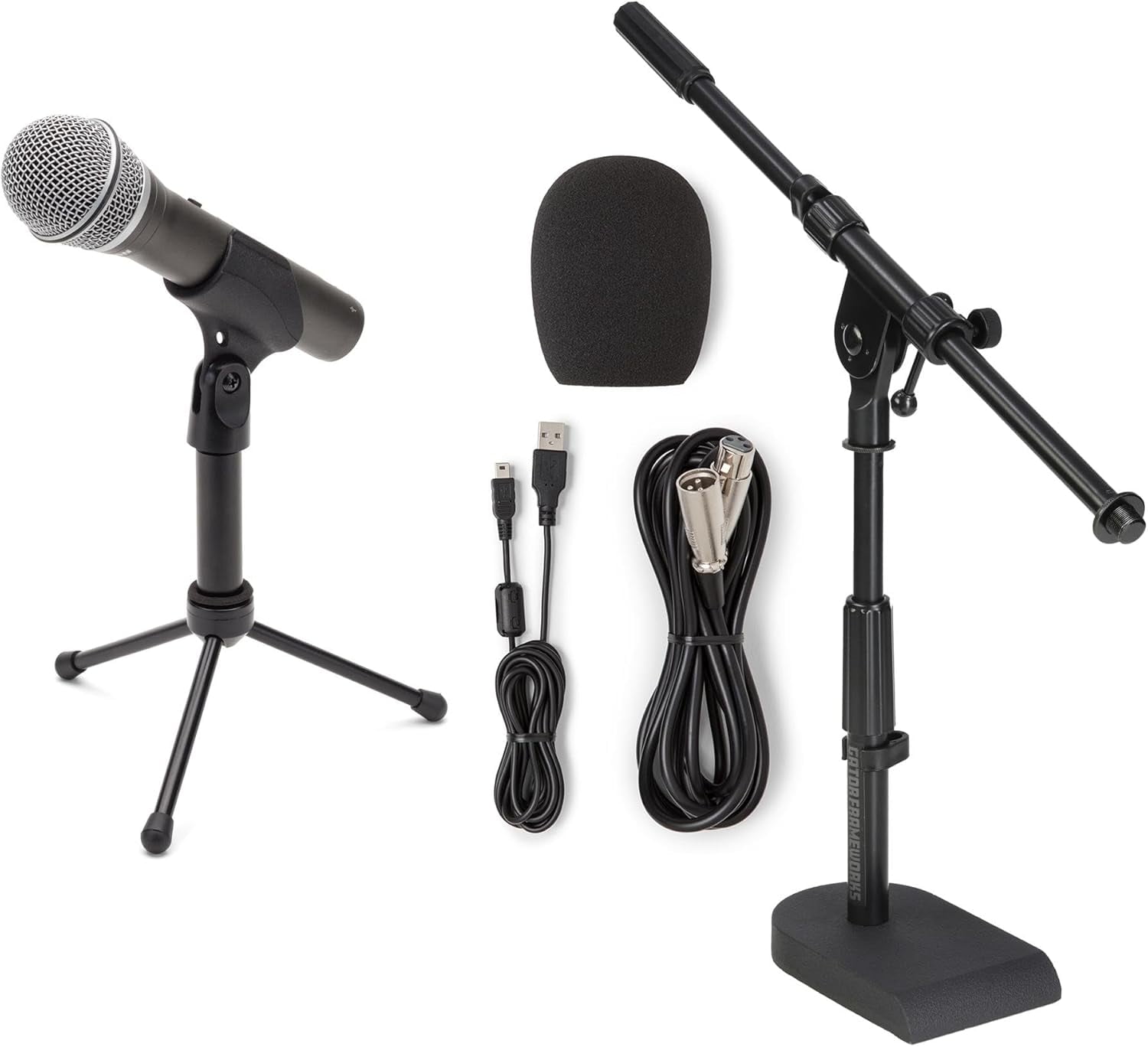 Samson Q2U Recording and Podcasting Pack USB/XLR Dynamic Microphone ...