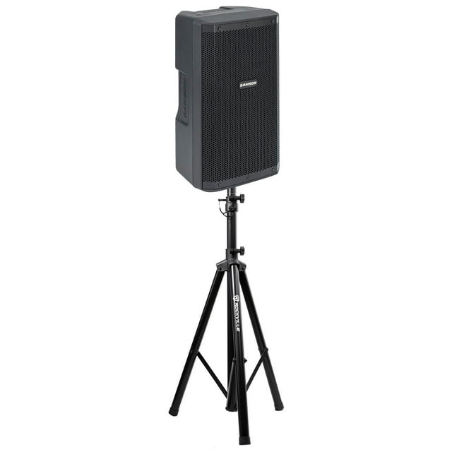 Samson RS110A 10" 300 Watt Powered DJ PA Speaker w/Bluetooth/USB+Tripod ...