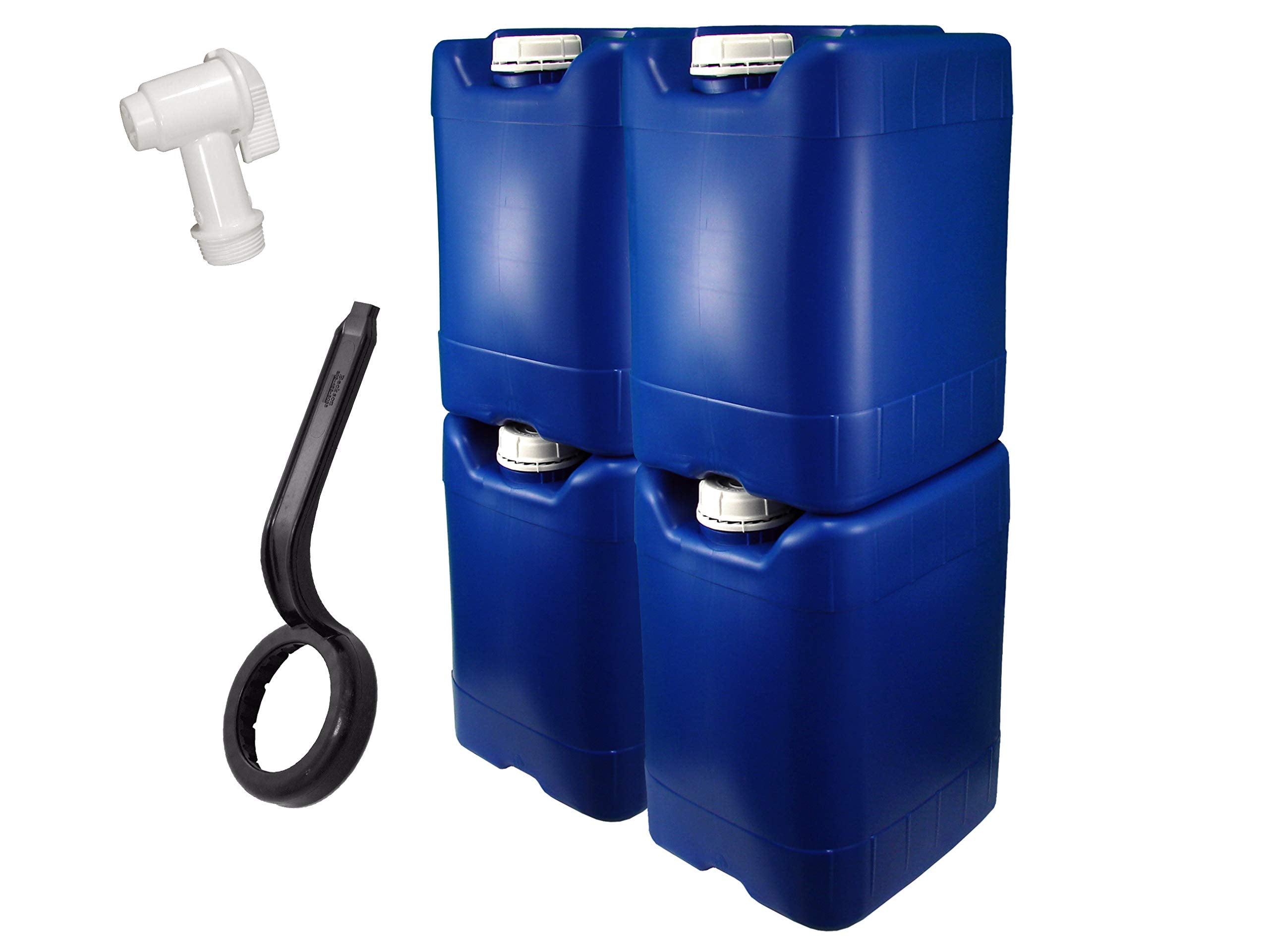Samson Stackers 5 Gallon Stackable Water Storage Kit, HDPE Containers ...