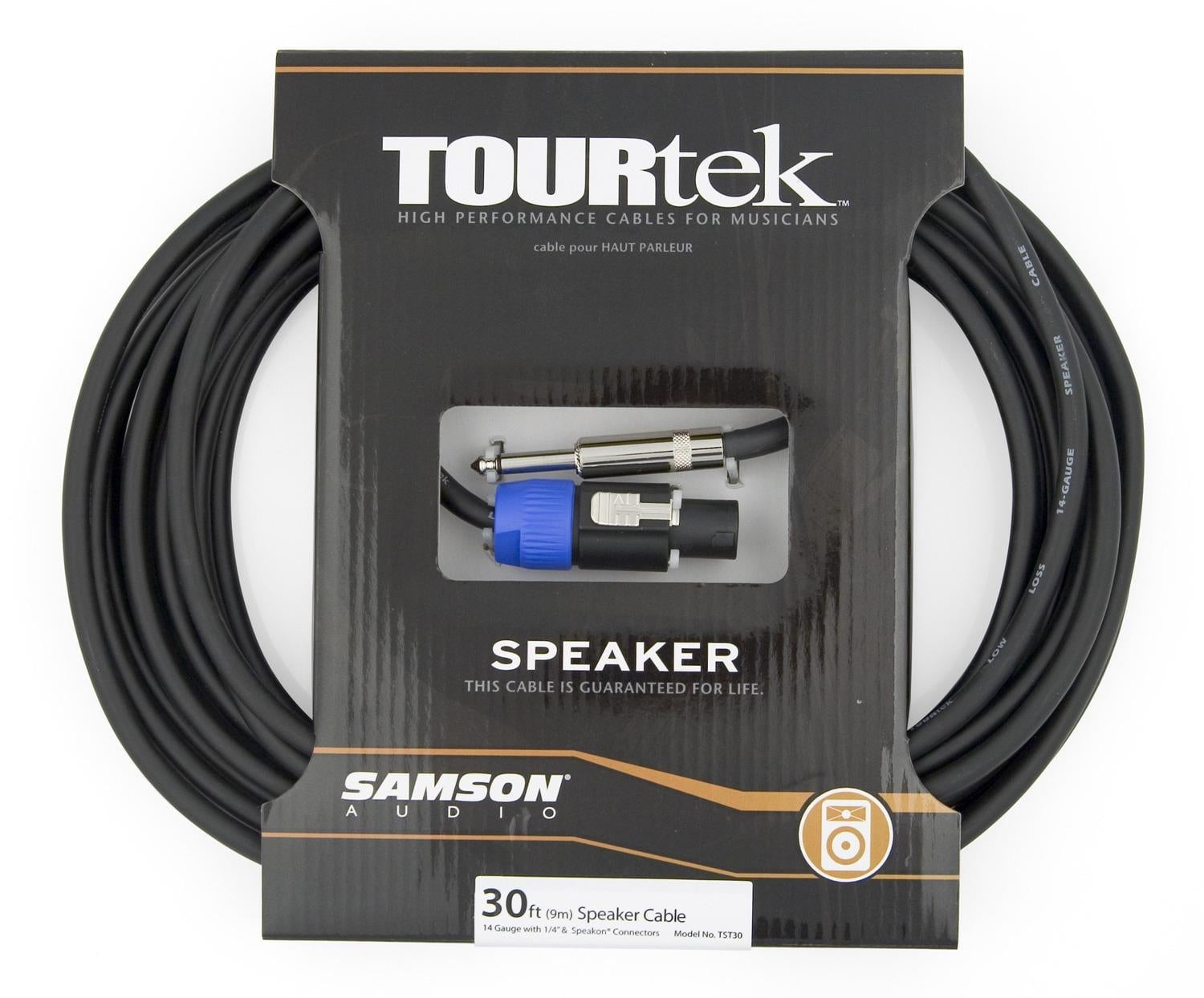 Samson Tourtek TST30 SpeakOn/6.35mm Audio Cable - Walmart.com