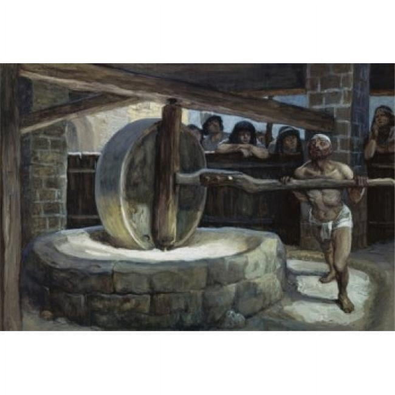 Samson Turns the Mill in Prison James J. Tissot 1836-1902 French Jewish ...