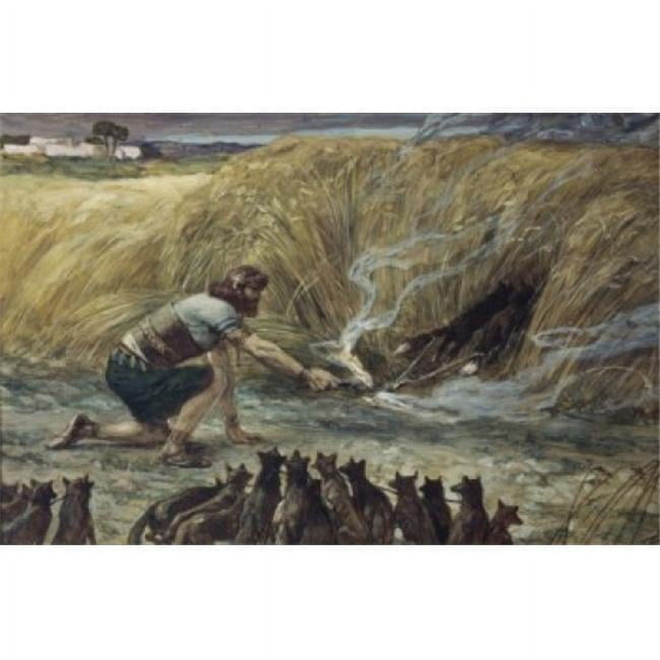 Samson & the Foxes James J. Tissot 1836-1902 French Jewish Museum New York Poster Print - 18 x ...