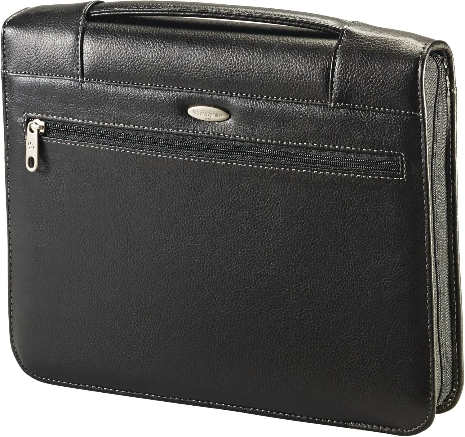 Samsonite® Zip-Around Vinyl 3-Ring Padfolio, 12 1/2" x 13 3/8" x 2 1/4 ...