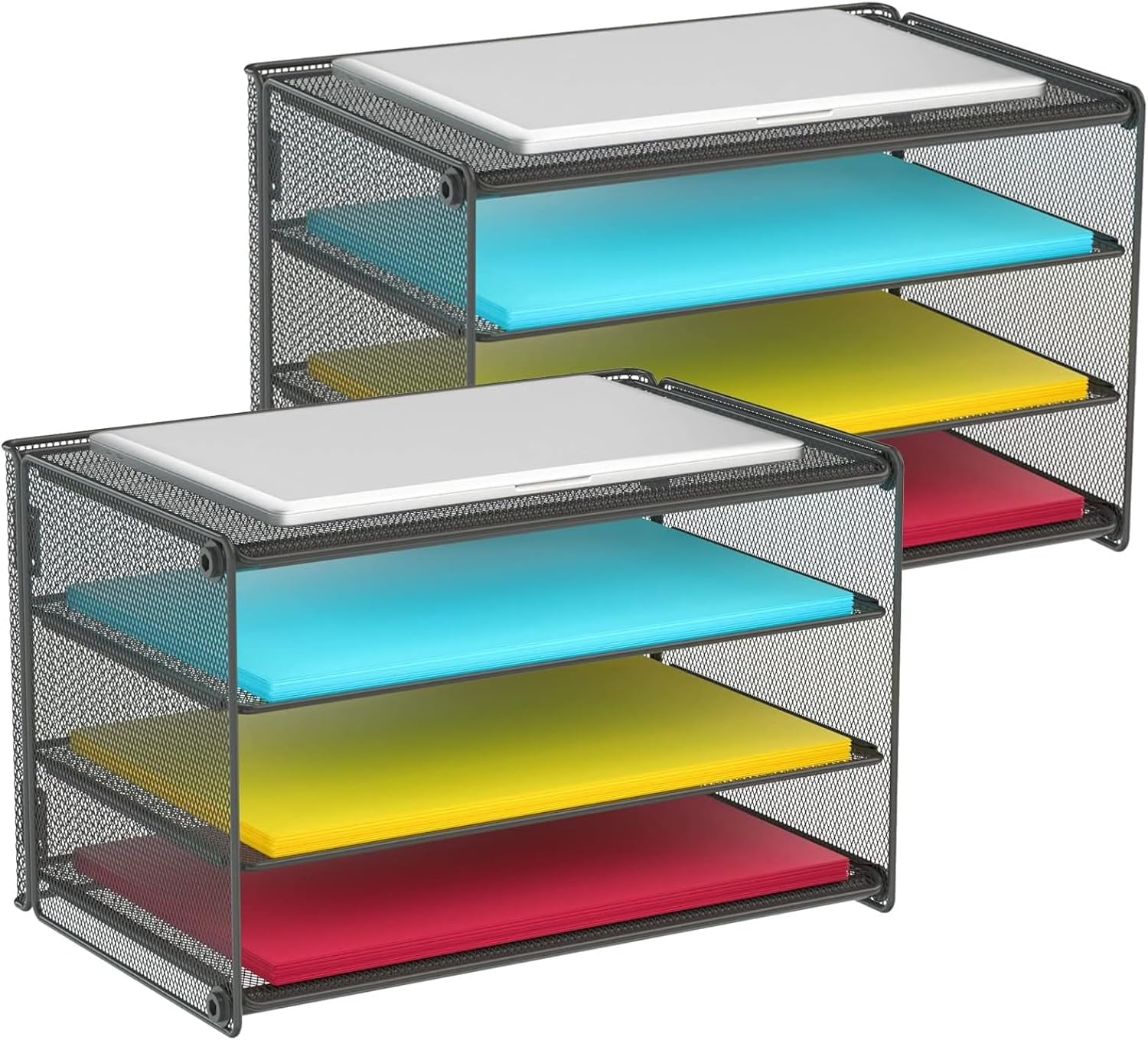 Samstar Paper Letter Tray, 3 Tier Desk Document File Organizer Paper ...