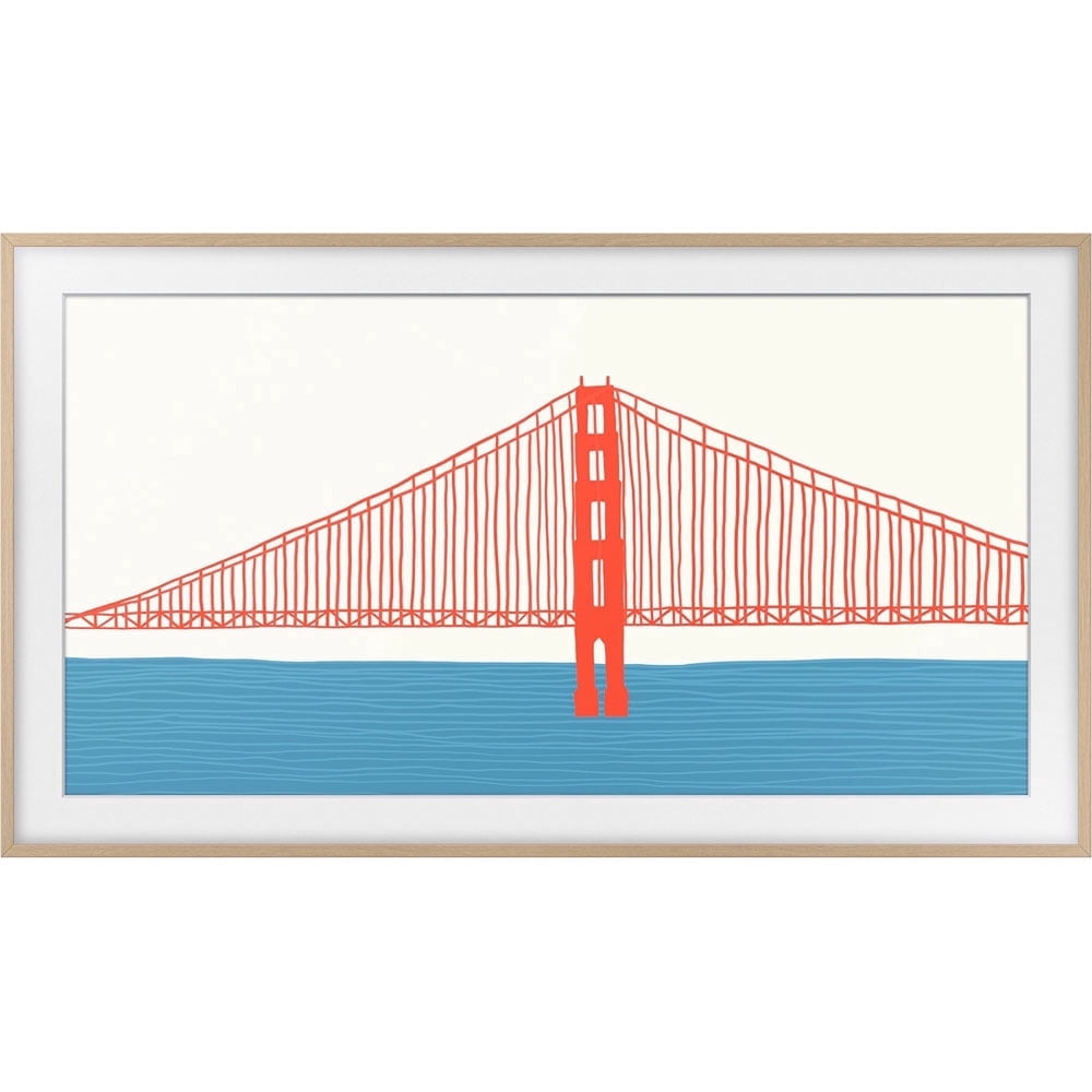 Samsung, The Frame Customizable Bezel, 43", Modern Teak - Walmart.com