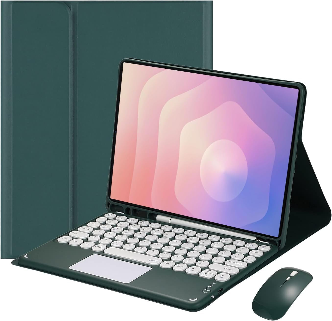 Samsung 2025 touch keyboard protective case, equipped with mouse and ...