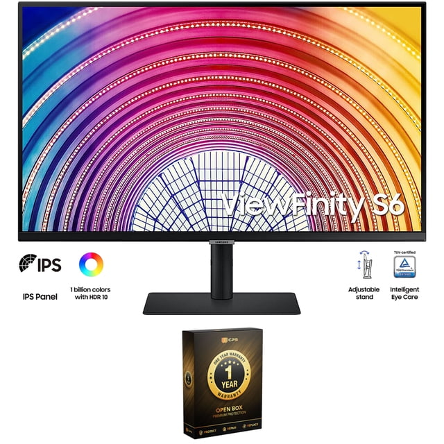 Open Box Samsung 24" ViewFinity S60A QHD High Resolution Monitor + 1 ...