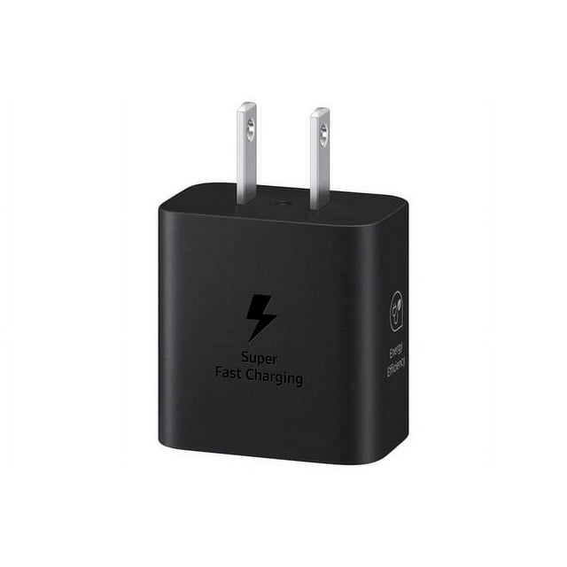 Samsung 25W Super Fast Charging Wall Charger USB-C - Black - Walmart.com