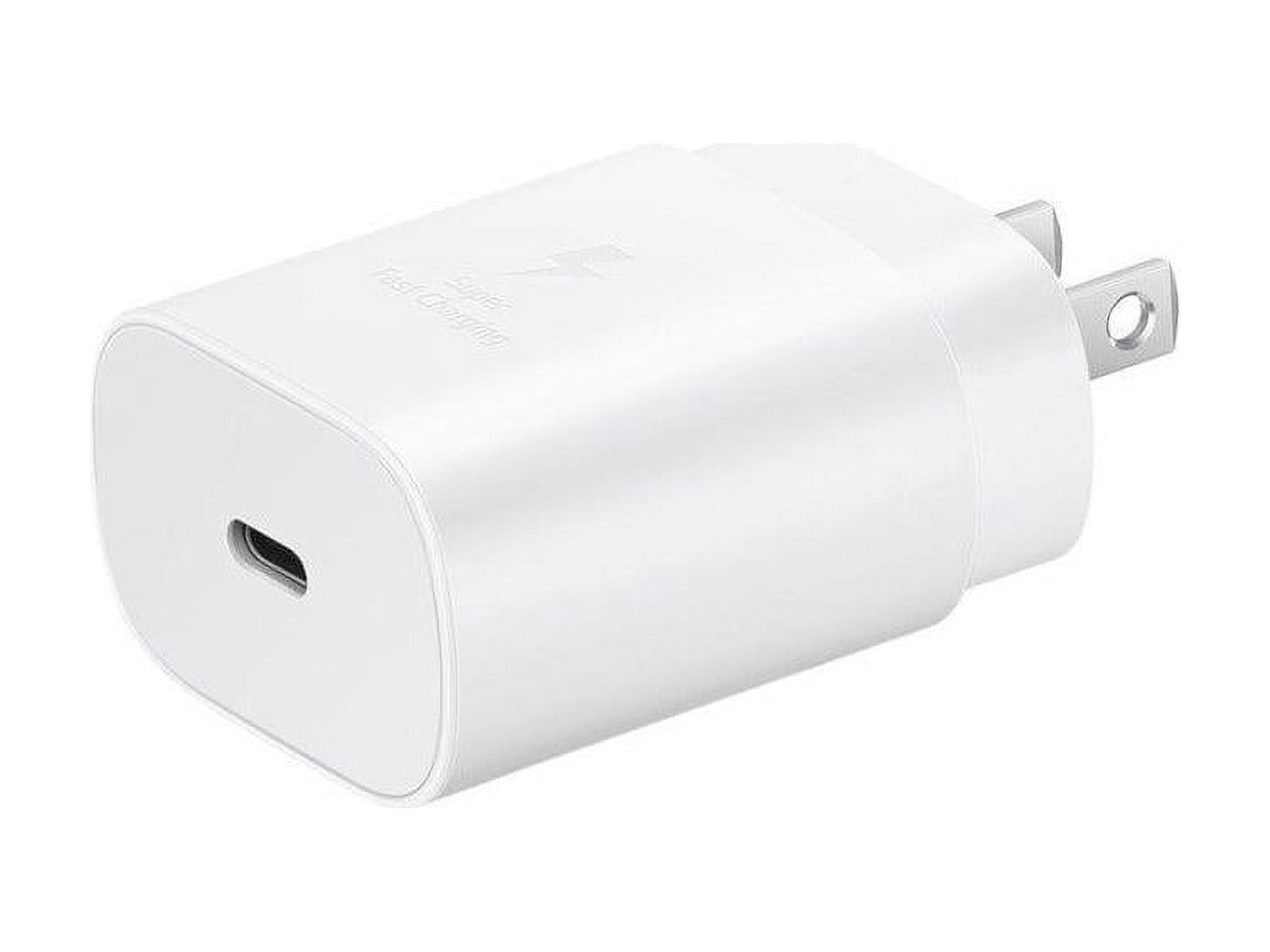 Samsung 25W Super Fast USB-C Wall Charger - White - Walmart.com